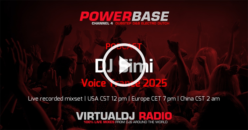 Dj Simi - Voice Trance 2025 | January 13th 2025 - 18 UTC | Powerbase Podcast | VirtualDJ Radio