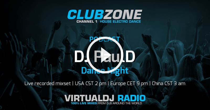 Dj Pauld - Dance Night | September 26th 2025 - 19 UTC | Clubzone ...