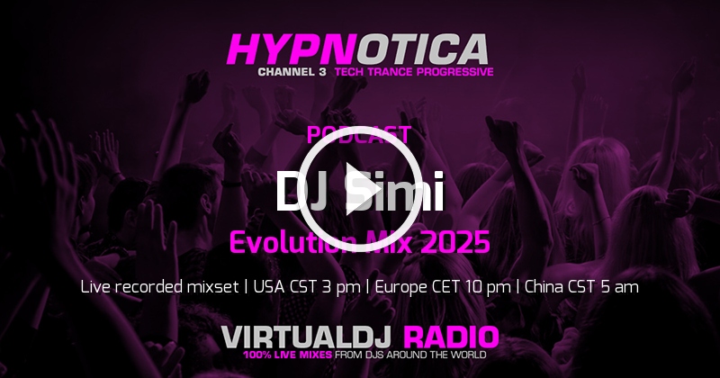 Dj Simi - Evolution Mix 2025 | January 3rd 2025 - 21 UTC | Hypnotica ...